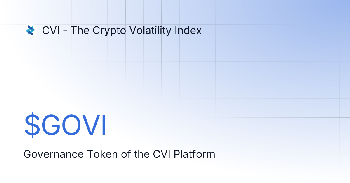 $GOVI | CVI - The Crypto Volatility Index